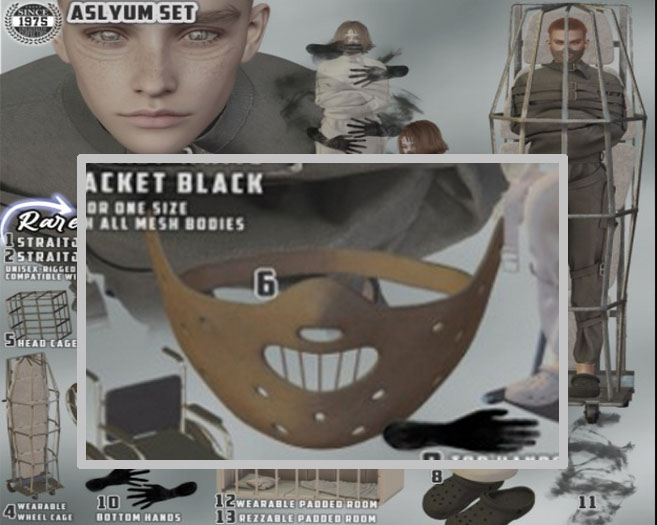 Second Life Marketplace - 06.[Since1975] Asylum - Mask